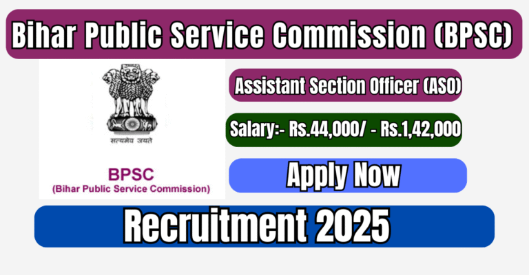 BPSC Assistant Section Officer Recruitment 2025 – Apply Online for 41 ...